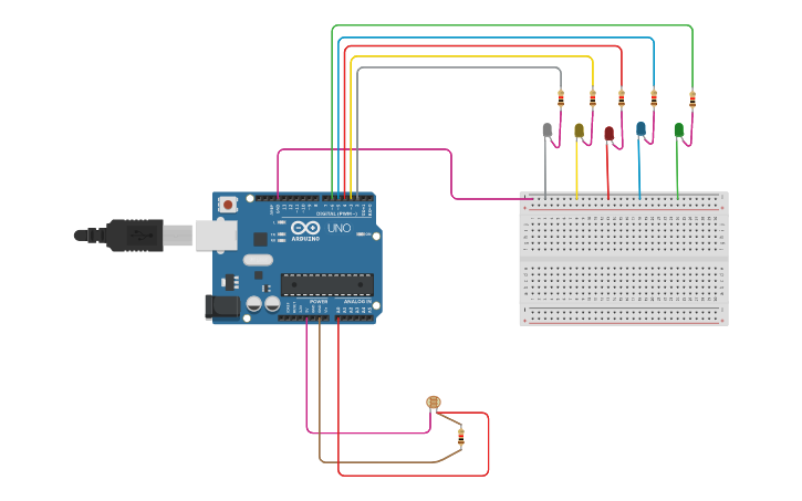 Circuit design LDR-25-ธนัญญา | Tinkercad