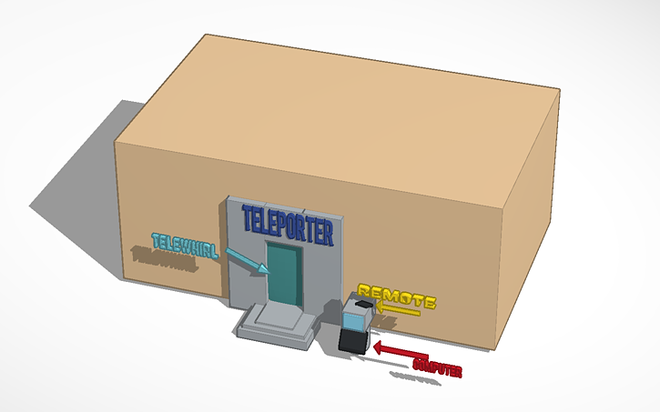 3D design teleporter pow | Tinkercad