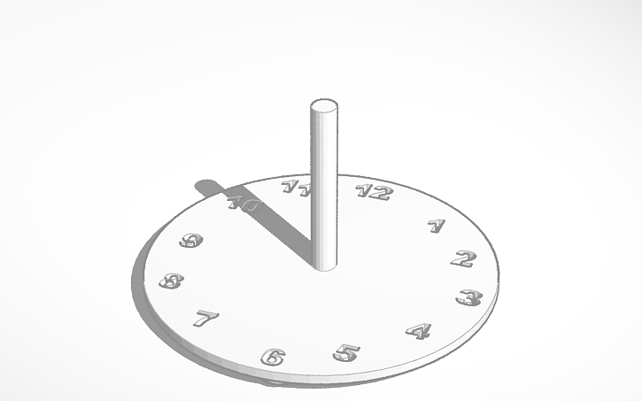 3D design Sun Dial - Tinkercad