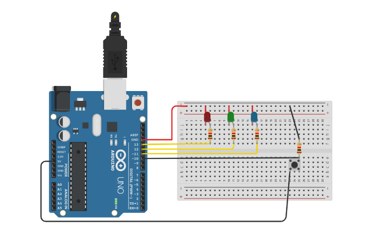 Circuit Design Arduino Task 1 Tinkercad