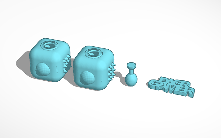3D design fidget cube - Tinkercad