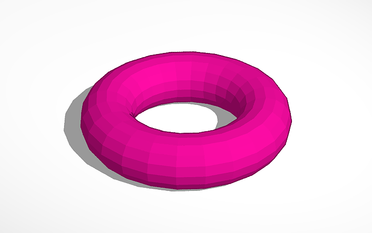 3D design One loop - Tinkercad