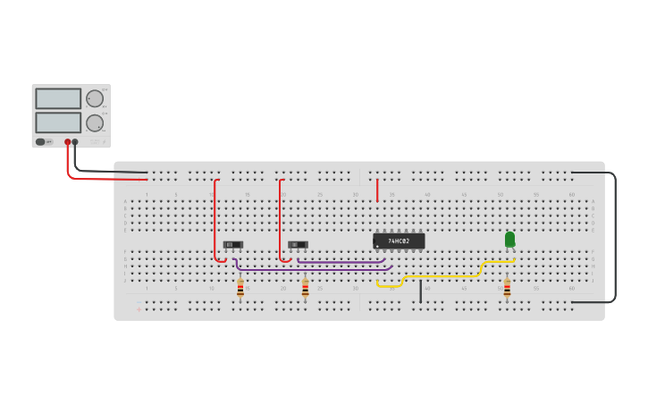 Circuit design Multiplayer game trigger - Tinkercad