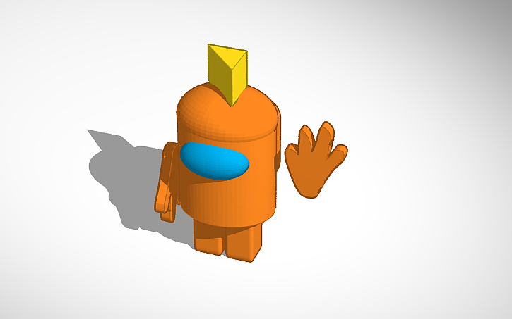 3D design Among Us character - Tinkercad