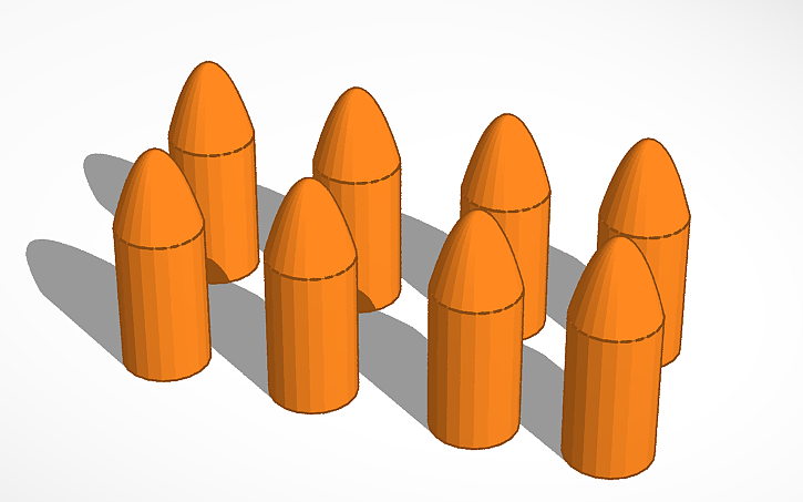 3D design Bullet cal.22 - Tinkercad