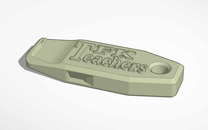 3D design WHISTLE - Tinkercad