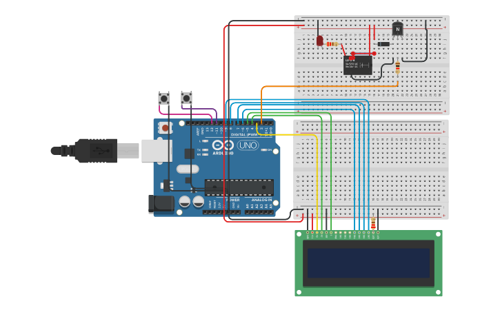 Circuit design Arduino(2) 5 obj 3 desafio - Tinkercad