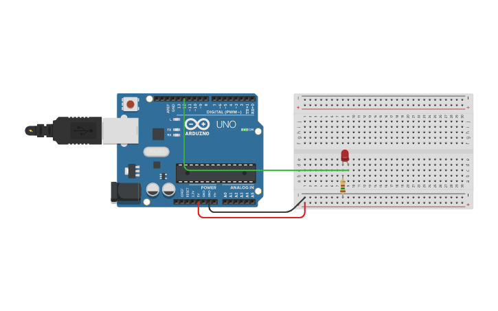 Circuit design Código Morse - SOS - Tinkercad