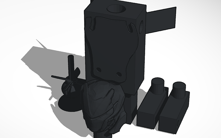 3D design Omega action figure - Tinkercad