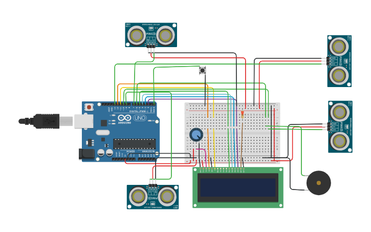 Circuit design parking | Tinkercad