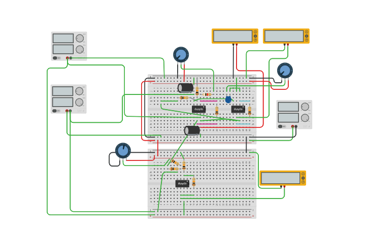 Circuit design Differential op amp - Tinkercad