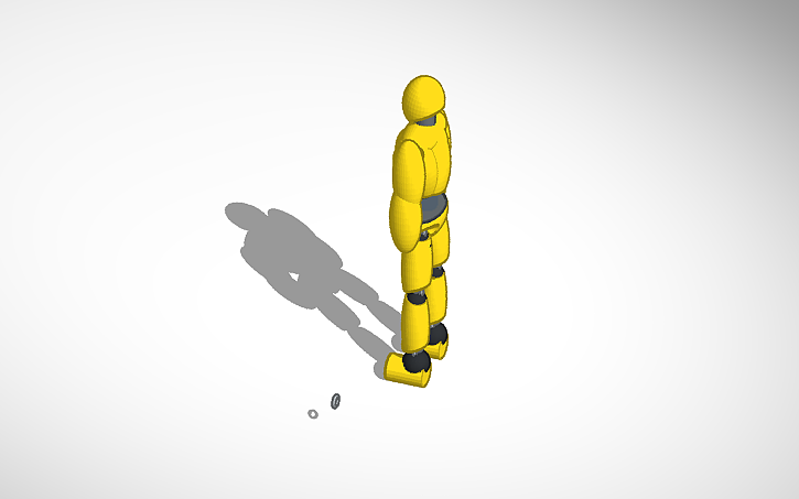 3D design Ragdoll Dummy - Tinkercad