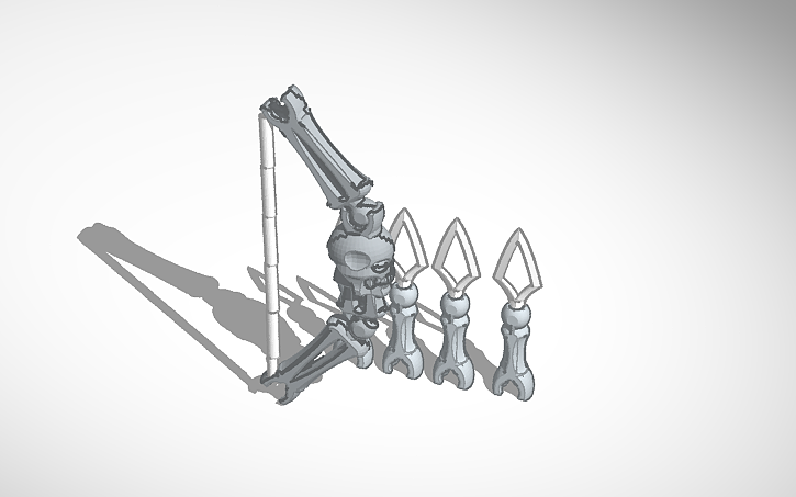 3D design skeleton bow | Tinkercad