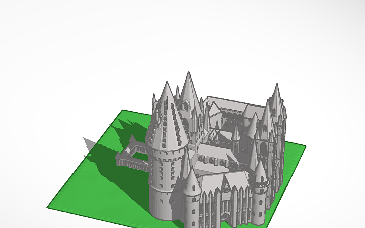 3D design Harry Potter Hogwarts Castle - Tinkercad
