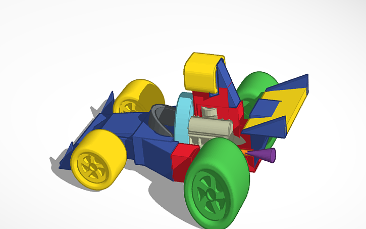3D design 70s f1 tooned - Tinkercad