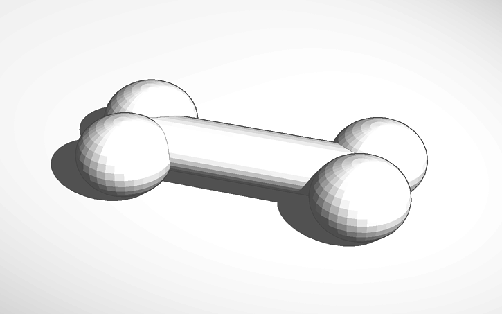 3D design Dog Bone | Tinkercad