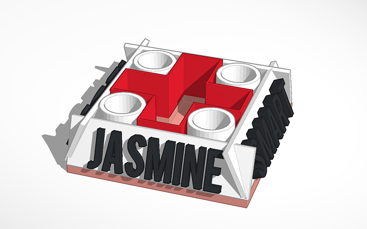 3D design J-stem Name Plate 10.0 | Tinkercad