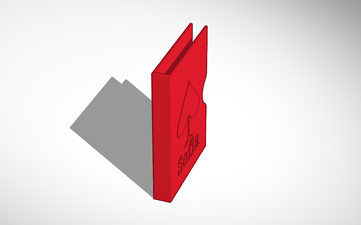3D design Cartas - Tinkercad