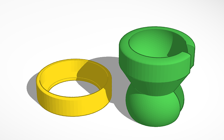 3D design InterLok25 Segment with Locking Ring - Tinkercad