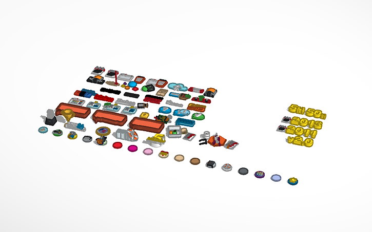 3D design Mini 3D icons #Tinkerad - Tinkercad