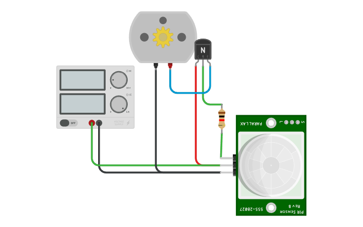 Pir Sensor Servo Motor Interface With Arduino Tinkercad Simulation