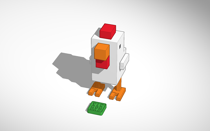 3D design CROSSY ROAD CHICKEN - Tinkercad