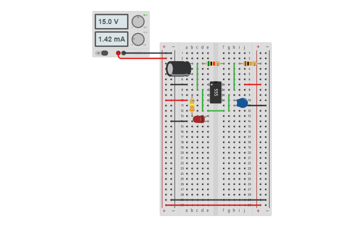 Circuit design Dylan Chaves 9°C Circuito con NTE555 - Tinkercad