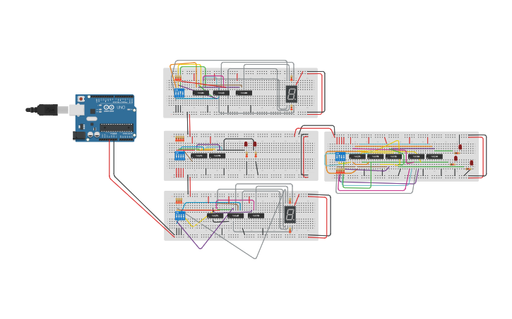 Circuit design Ascensor 2 - Tinkercad