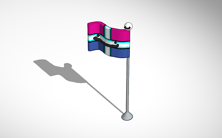3D design My Official Flag - Tinkercad