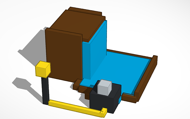 3D design water machine-electricity system - Tinkercad
