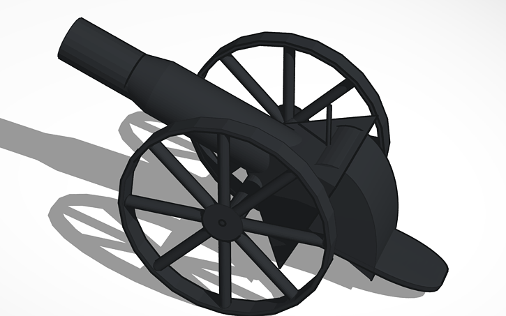 3D design Black cannon | Tinkercad