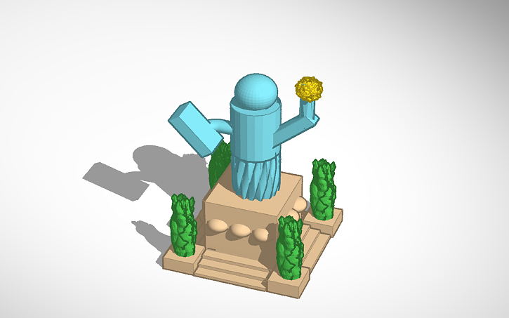 3D design Statue Of Liberty - Tinkercad