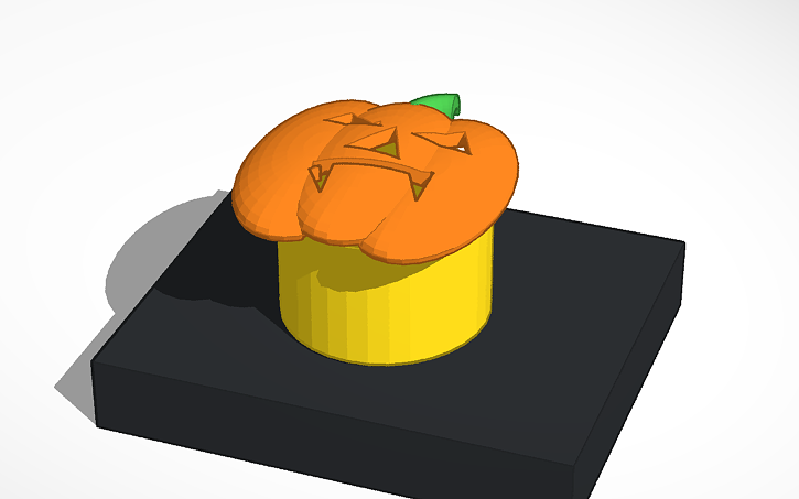 3D design Jack-O-Lantern - Tinkercad