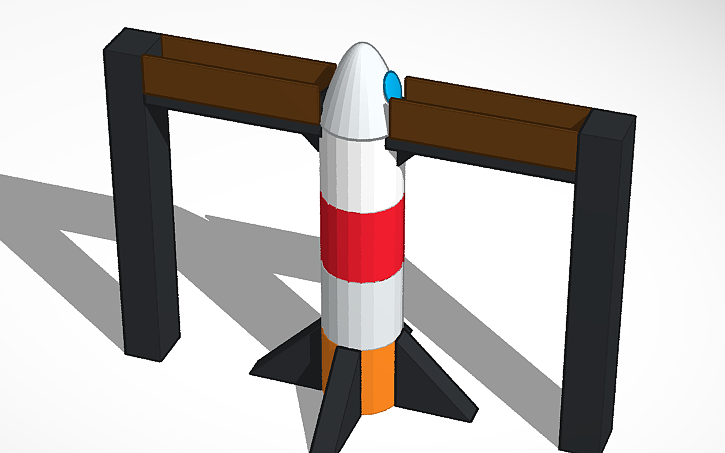 3D design Rakieta - Tinkercad
