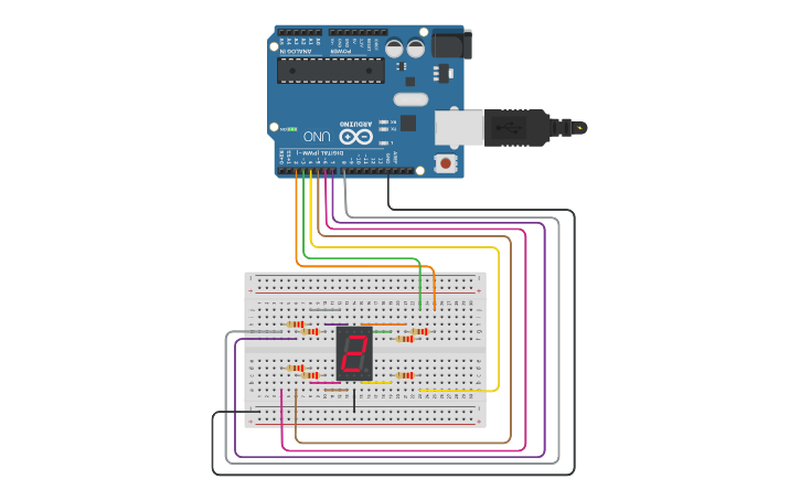 Circuit design P74 - Tinkercad