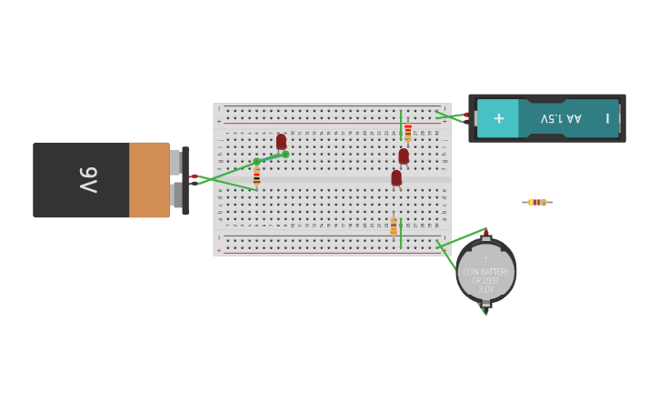 Circuit design DESAFIO 3 circuitos -Angel | Tinkercad