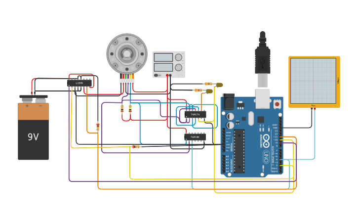 Circuit design Lab 8 Template: Motor Control Part 3 - Tinkercad