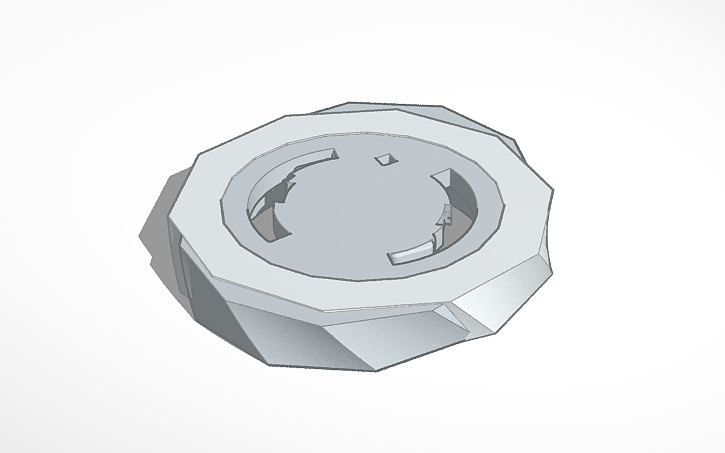 3D design bone wendigo - Tinkercad