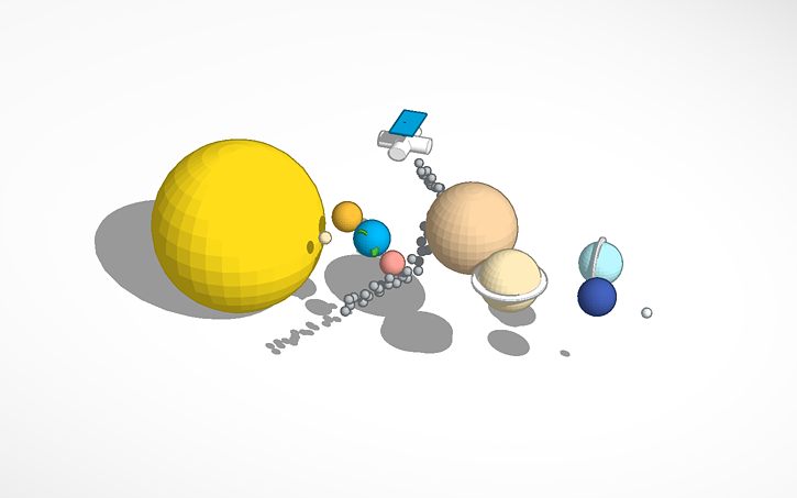 3d Design Solar System Tinkercad