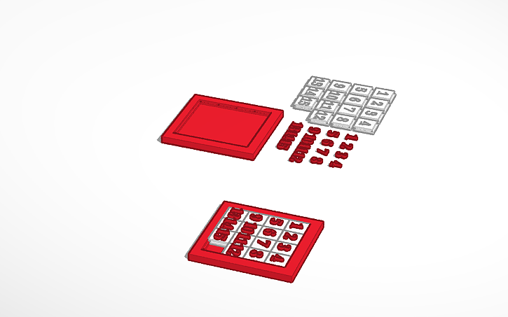 3d Design Sliding Puzzle Tinkercad