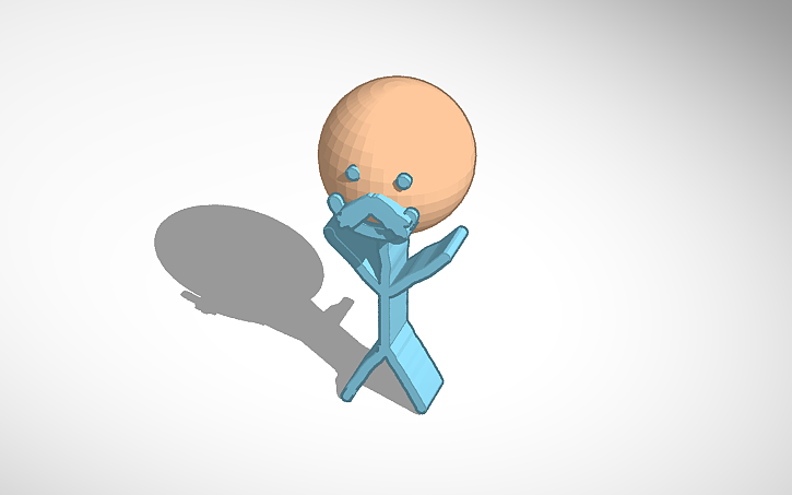 3D design Stick-Man - Tinkercad