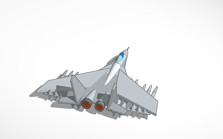 3D design F-16 Fighter jet - Tinkercad