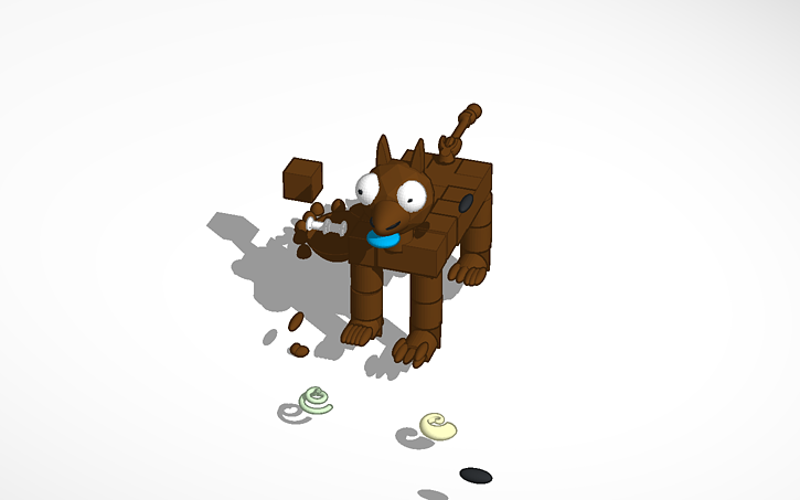 3D design dog - Tinkercad