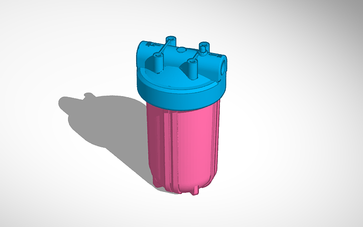 3D design Water Filter 4.5x10 inch - Tinkercad
