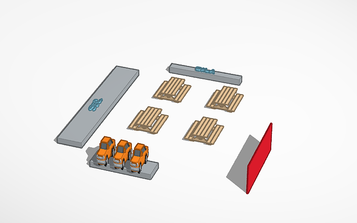 3D design LAYOUT - Tinkercad