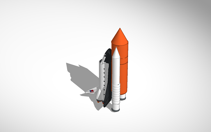 3D design space shuttle - Tinkercad