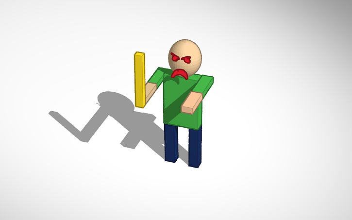 3D design Mad Baldi - Tinkercad