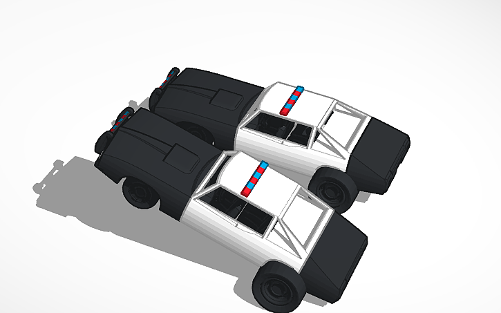 3D design 1969 Chevy Camaro Drag Car (Police Edition) | Tinkercad
