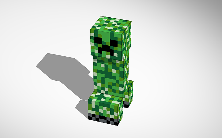 3d Design Copyable Creeper Because Im Bored Tinkercad 