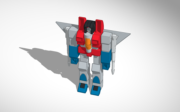 3D design Starscream Robot-Mode - Tinkercad